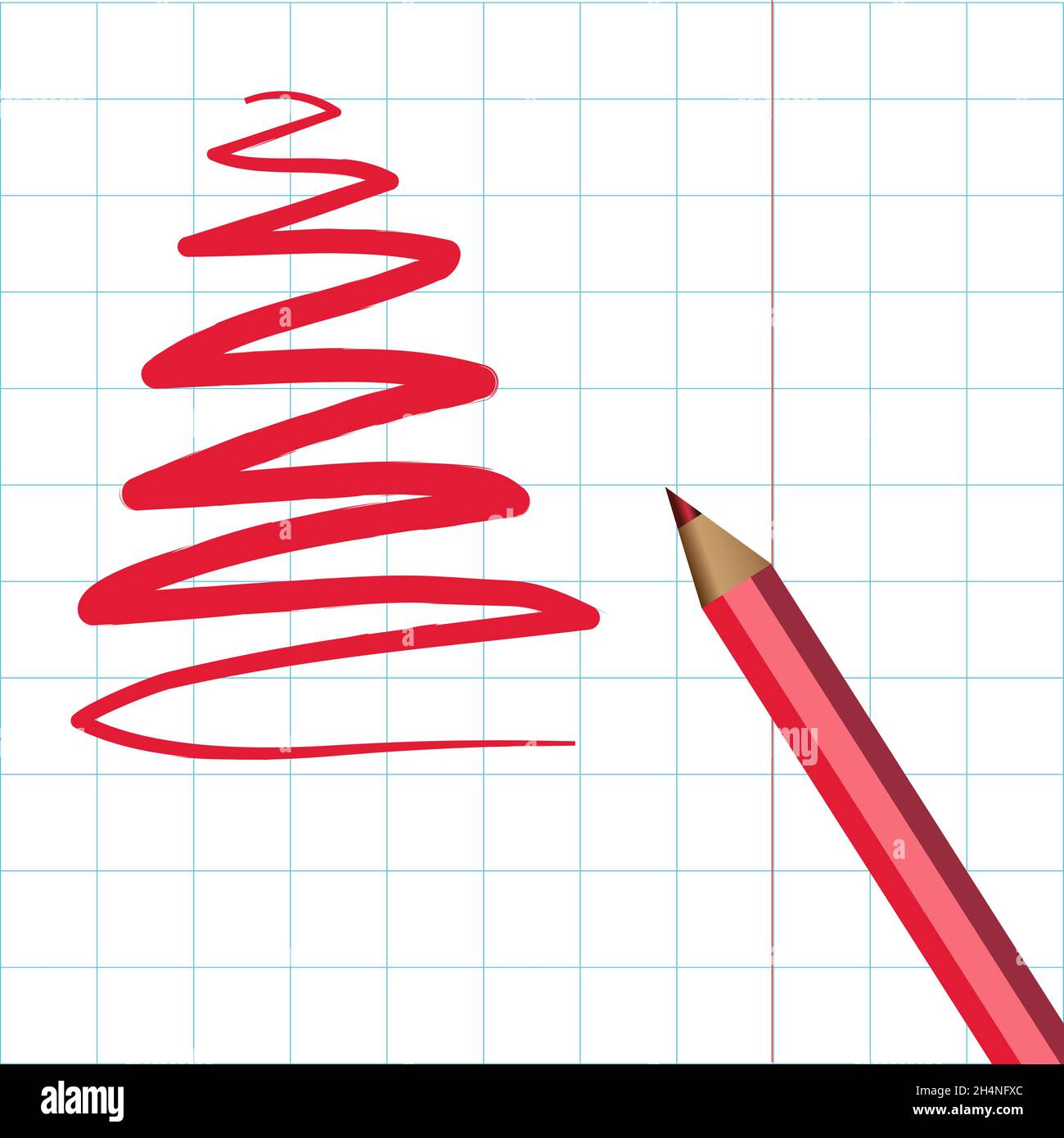 Christmas Tree Pencil Sketch