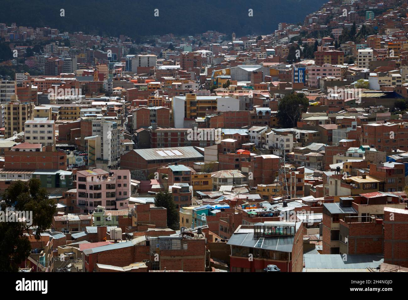 View from Mirador Killi Killi, La Paz, Bolivia, South America Stock ...