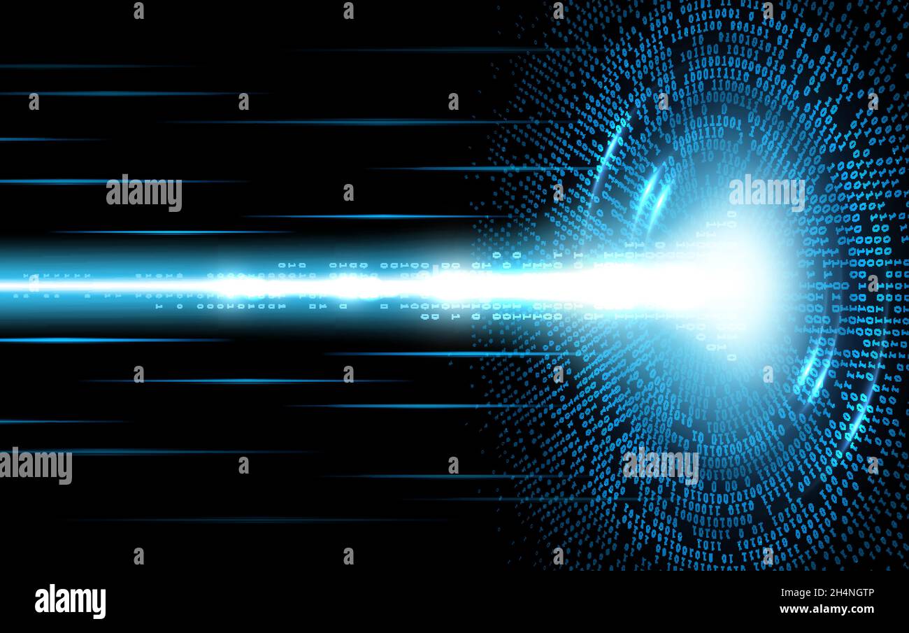 Big data internet technology digital network stream of data center and information storage ...