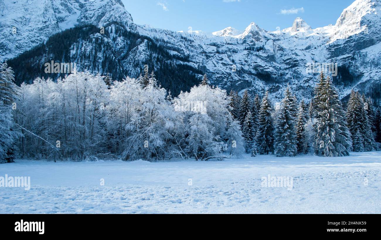 intense cold snow and ice at high altitudes Stock Photo - Alamy