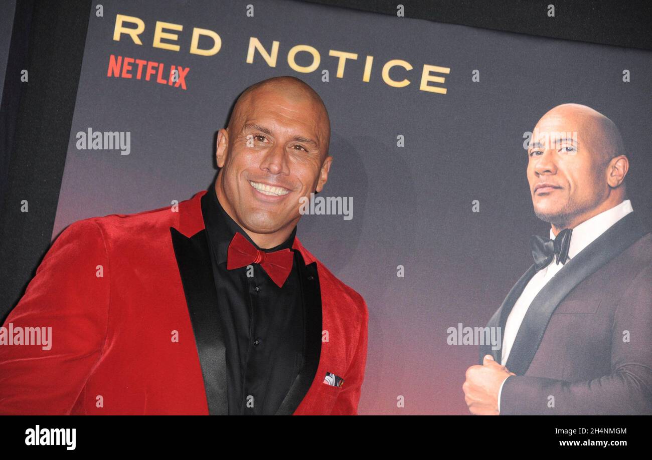 Los Angeles, CA. 3rd Nov, 2021. Tanoai Reed at arrivals for RED NOTICE ...