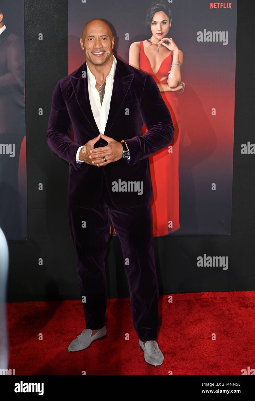 LOS ANGELES, USA. November 03, 2021: Dwayne Johnson at the world ...