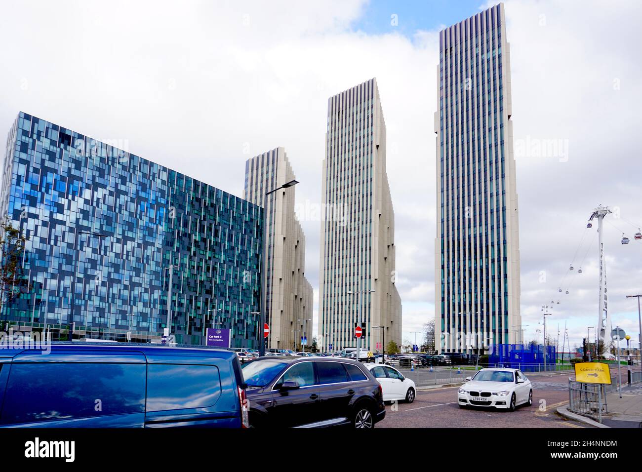 Skyscraper buildings in Greenwich, London,United Kingdom Stock Photo ...