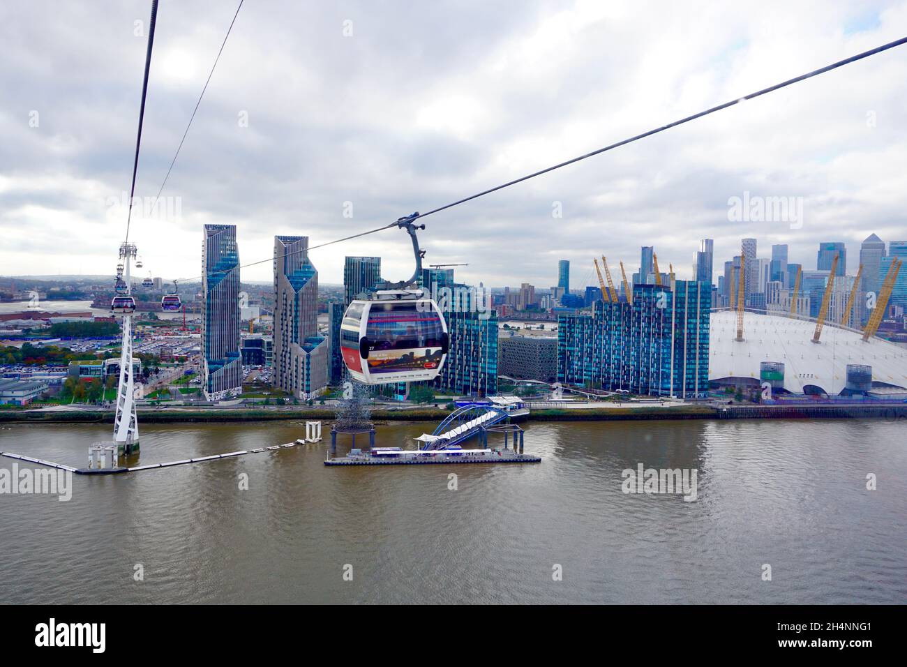 The Emirates Cable Car in Greenwich, London,United Kingdom Stock Photo ...