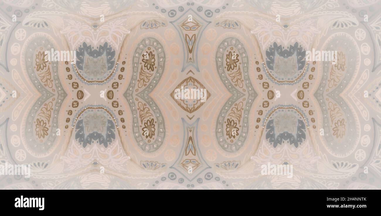 Mosaic rug background. Ethnic paisley texture Stock Photo - Alamy