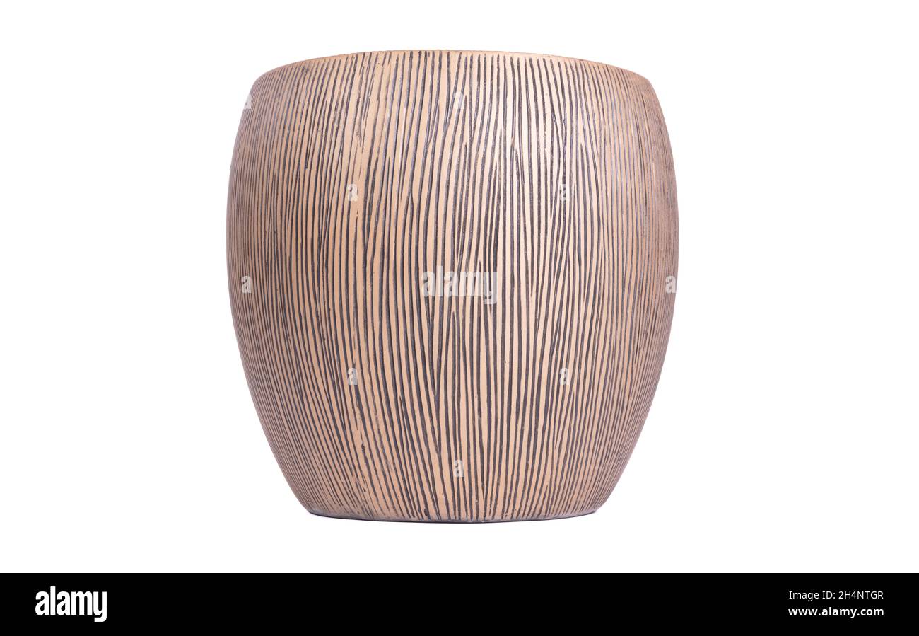 Large modern vase, isolated on white background Stock Photo - Alamy