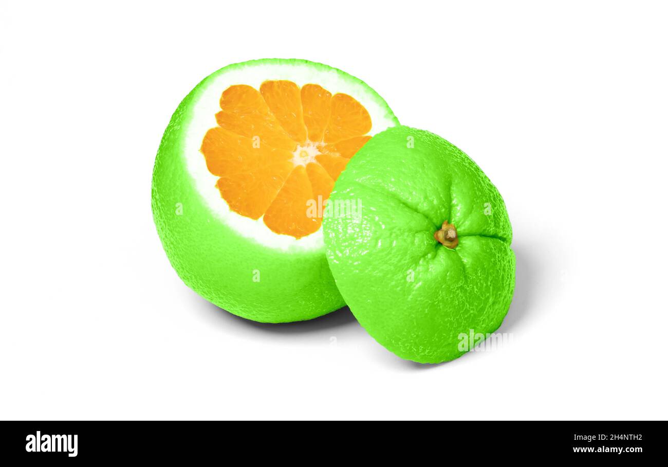 Green orange fruit hi-res stock photography and images - Alamy