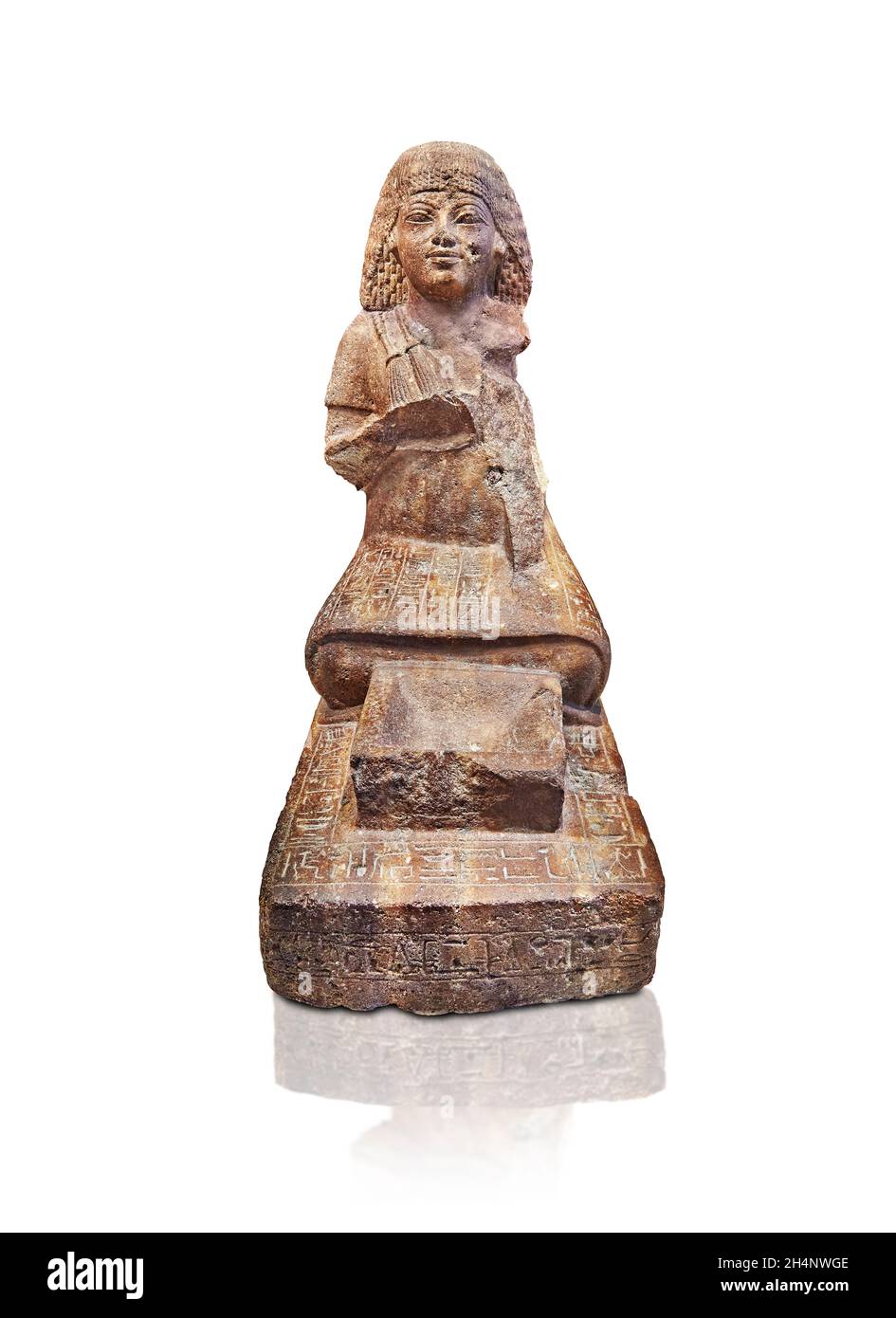 Egyptian statue sculpture of Neferrenpet, 1391-1353, 18th Dynasty ...