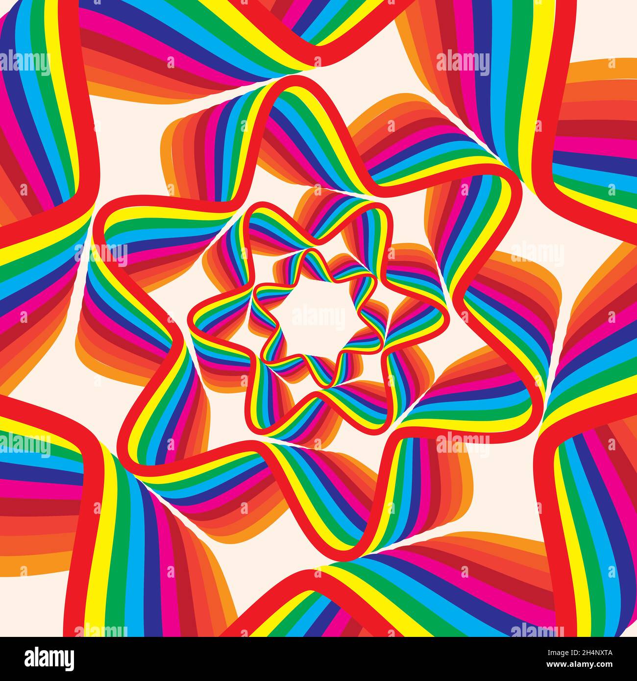 ribbon pattern symmetric and geometric colorful lines abstract ...