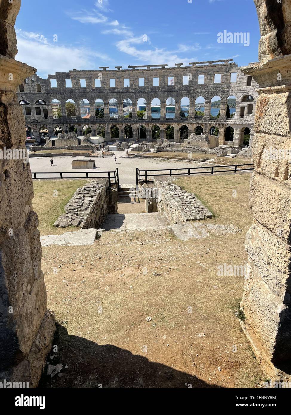Pula Arena is a Roman amphitheatre located in Pula, Croatia Stock Photo ...