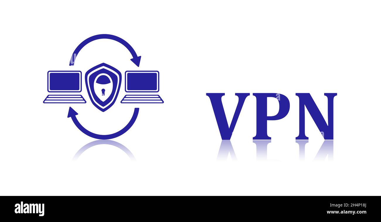 Illustration of a vpn concept Stock Photo - Alamy