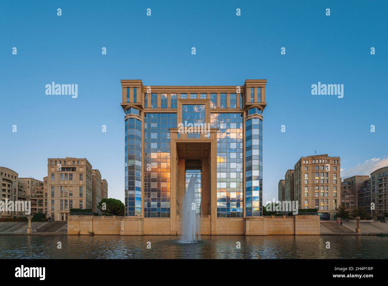 Modern city buildings in Montpellier, France Stock Photo - Alamy