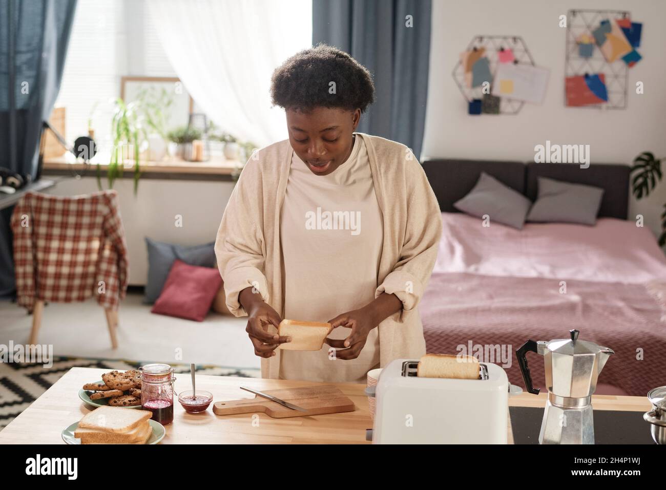 Women making jam in kitchen hi-res stock photography and images - Alamy