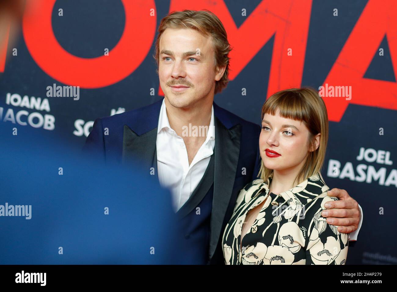 Berlin, Germany. 03rd Nov, 2021. Albrecht Schuch and Jella Haase attend the Berlin premiere of ...