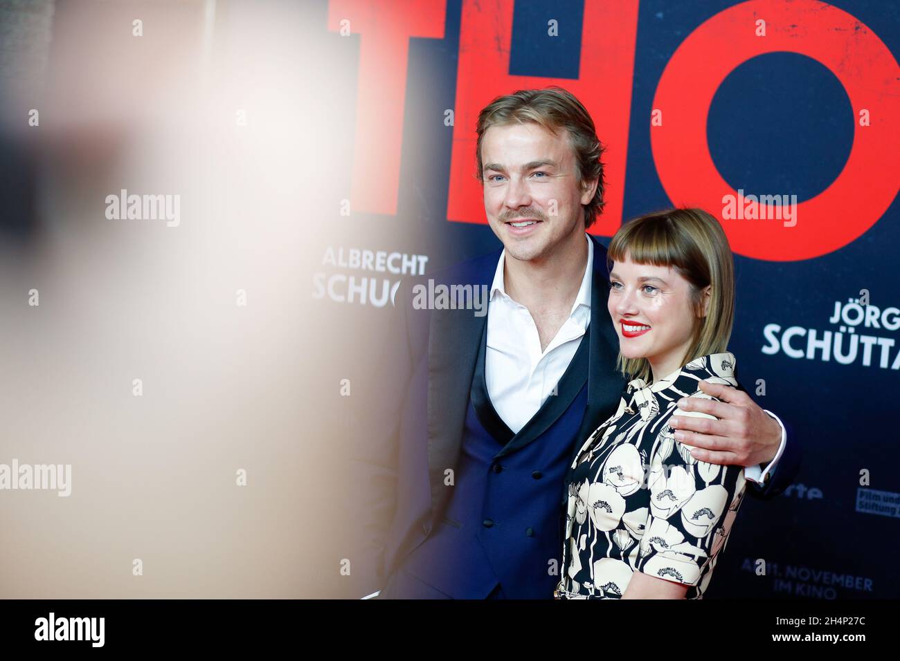 Berlin, Germany. 03rd Nov, 2021. Albrecht Schuch and Jella Haase attend ...