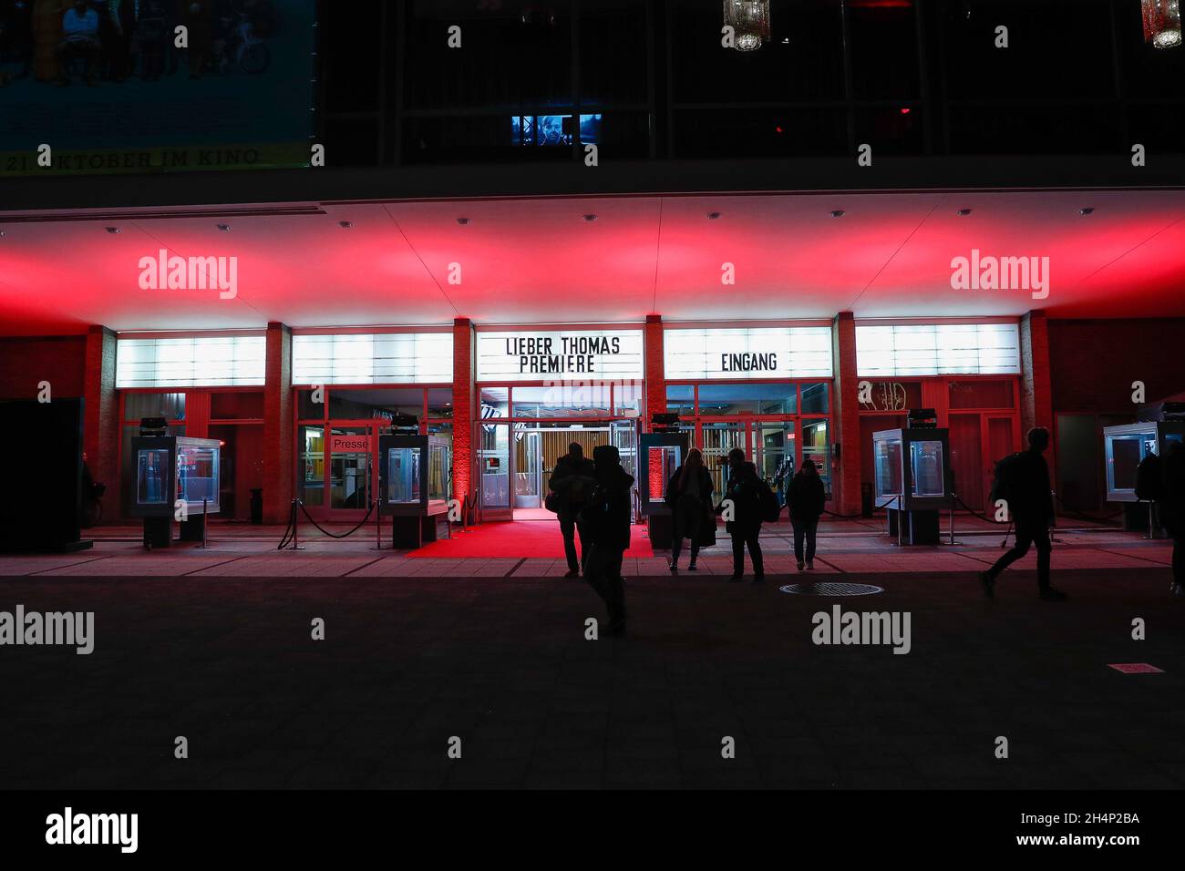 Berlin, Germany. 03rd Nov, 2021. Exterior view at the Berlin premiere of the film "Dear Thomas ...