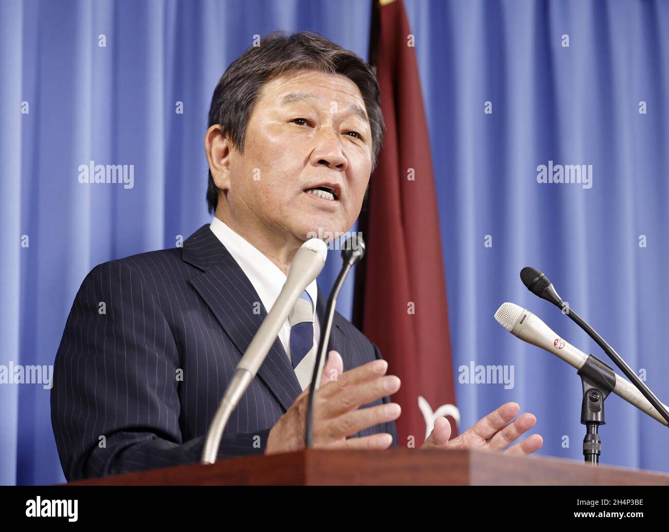 New Liberal Democratic Party Secretary General Toshimitsu Motegi ...