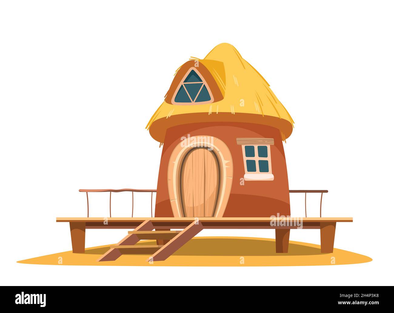 Tropical straw roof hut hi-res stock photography and images - Alamy