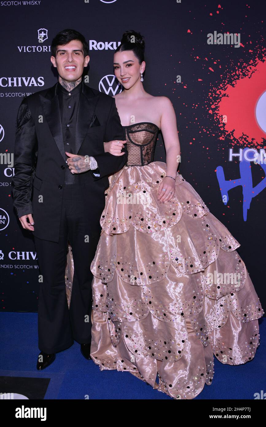 Mexico City, Mexico. 03rd Nov, 2021. Adriel Favela and Estibaliz ...