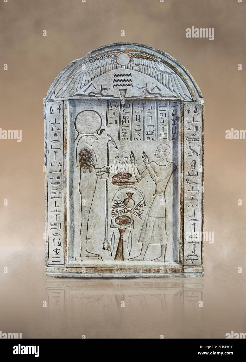 Ancient Egyptian stele Imenirdis chief weaver of the Osiris temple ...