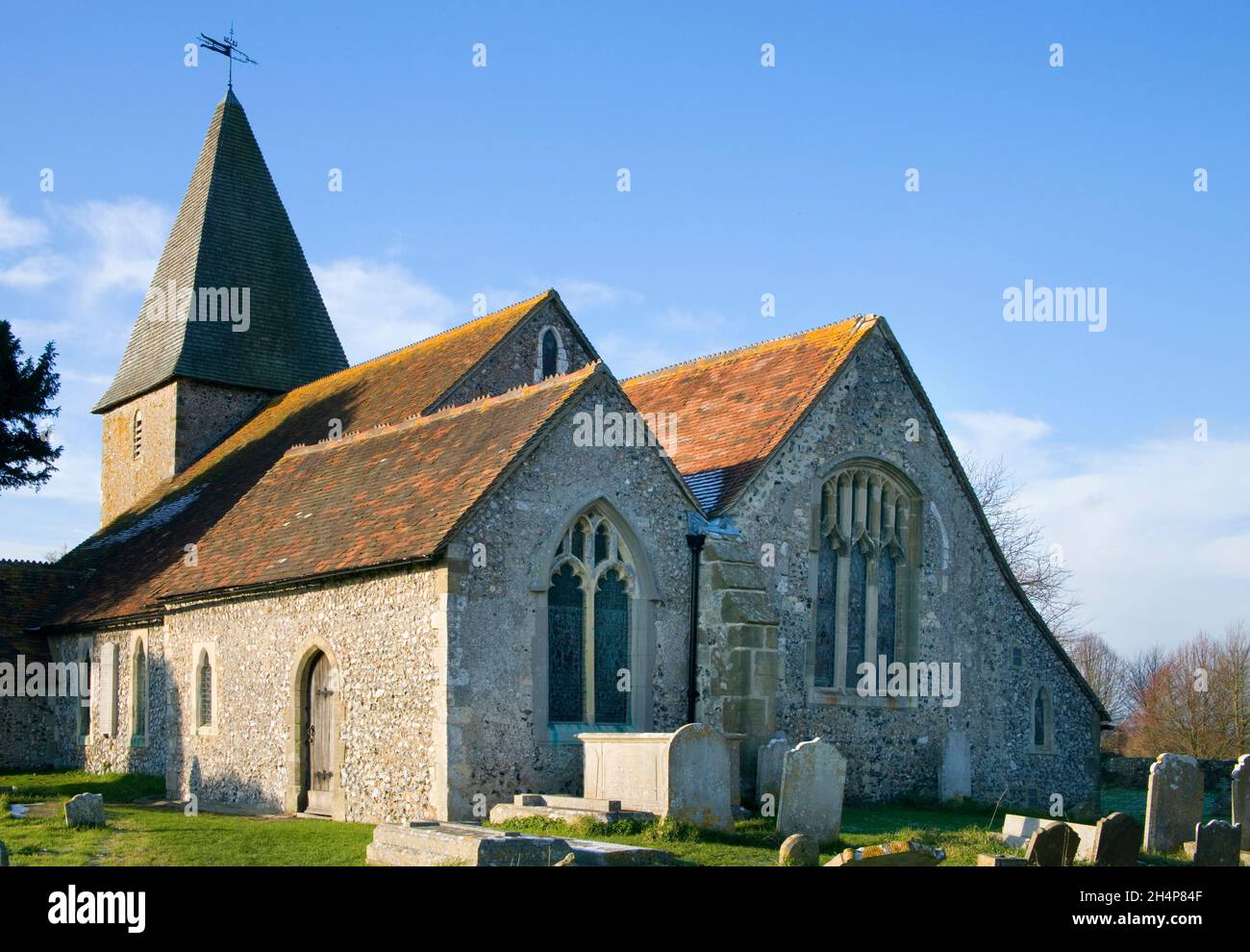 st peters rodmell parish church in the south downs national part east ...