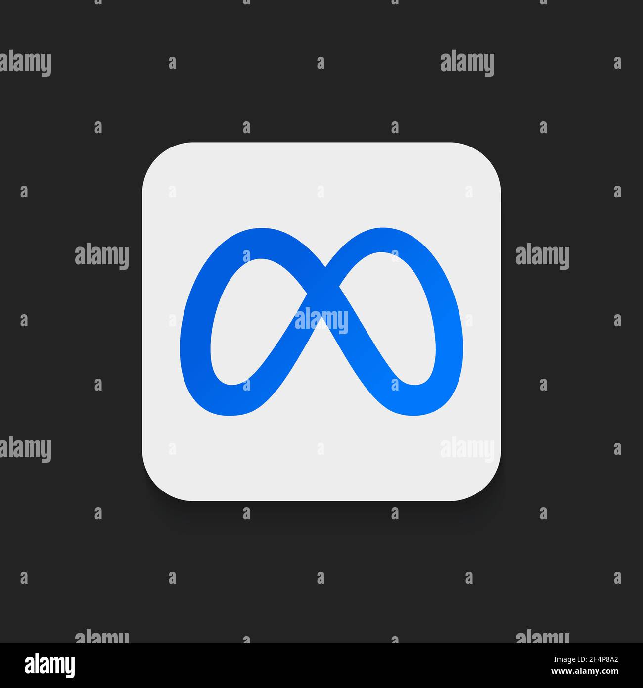 New Social Media App Logo. W Blue Infinity Symbol. Vector illustration ...