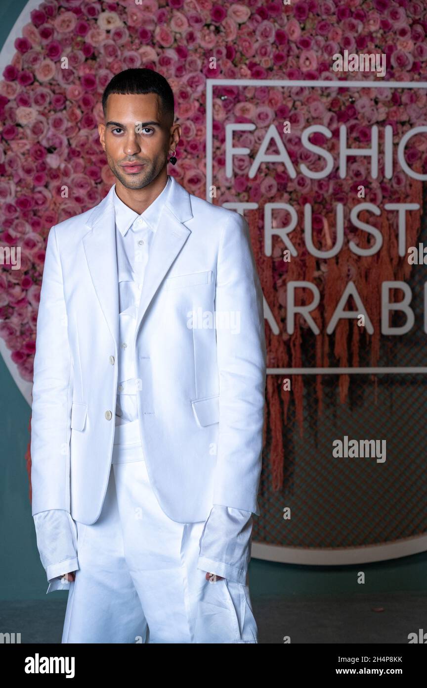 Italian Singer known as Mahmood arrives to the Fashion Trust Arabia ...