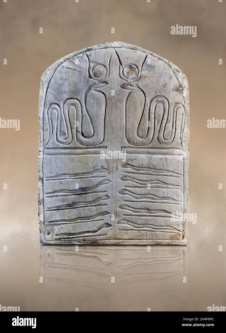 Ancient Egyptian stele with serpants, 1069-665 BC, 3rd Intermediate ...