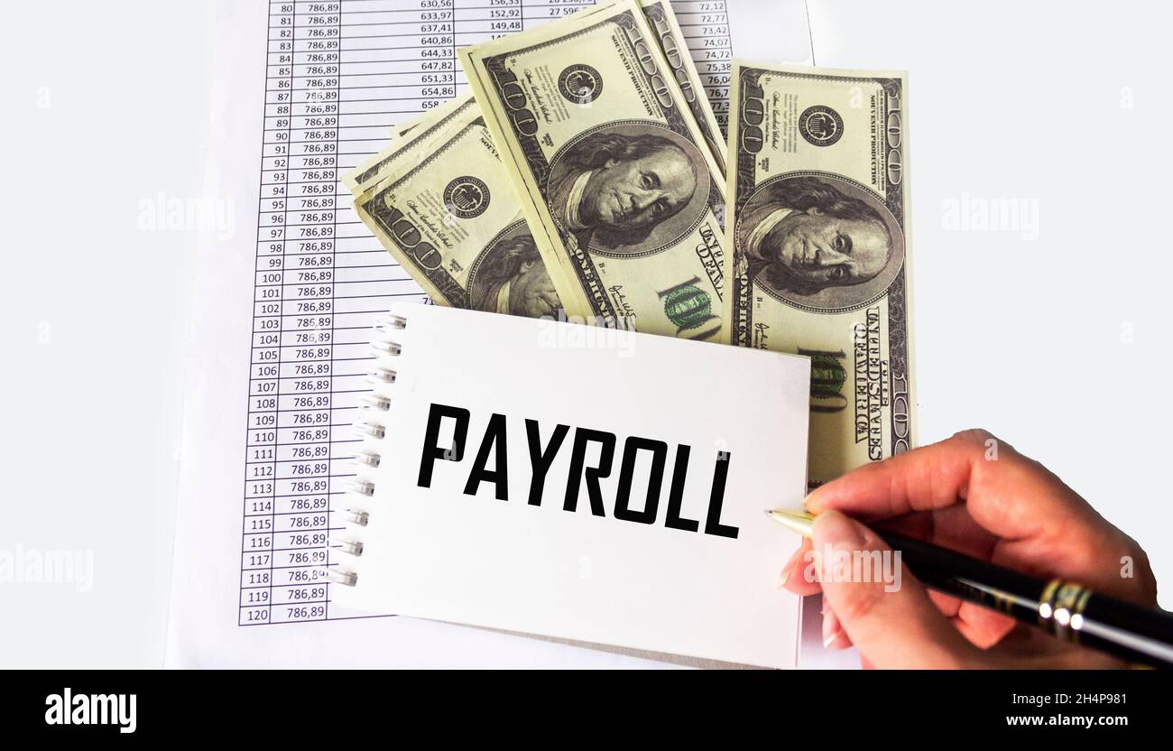 Payroll word hi-res stock photography and images - Alamy