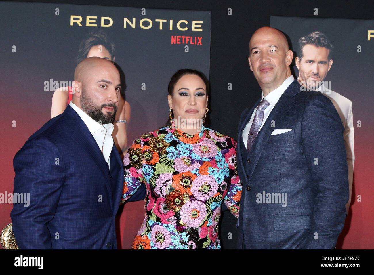 Los Angeles, CA. 3rd Nov, 2021. Dave Rienzi, Dany Garcia, Hiram Garcia ...