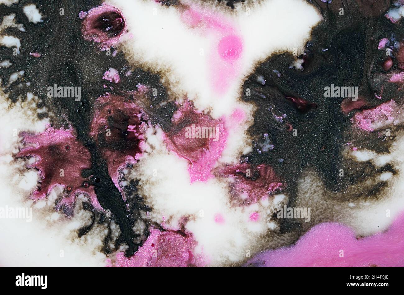 Milk Oil Acrylic Paint Artwork Stock Photo - Alamy