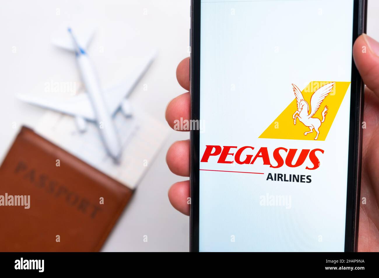 Pegasus airlines logo on hi-res stock photography and images - Alamy
