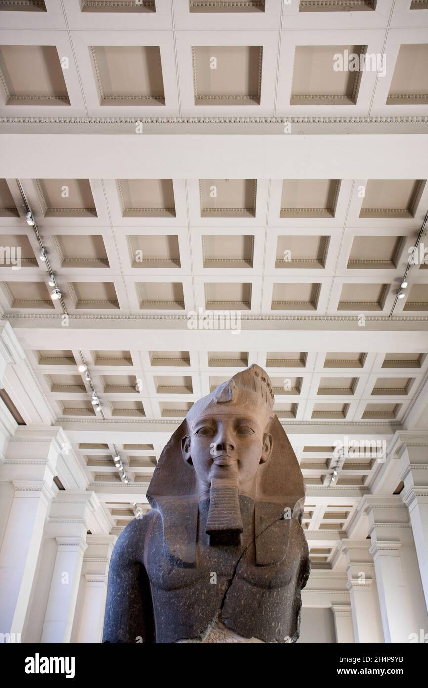 The Younger Memnon is a colossal Ancient Egyptian granite statue from ...