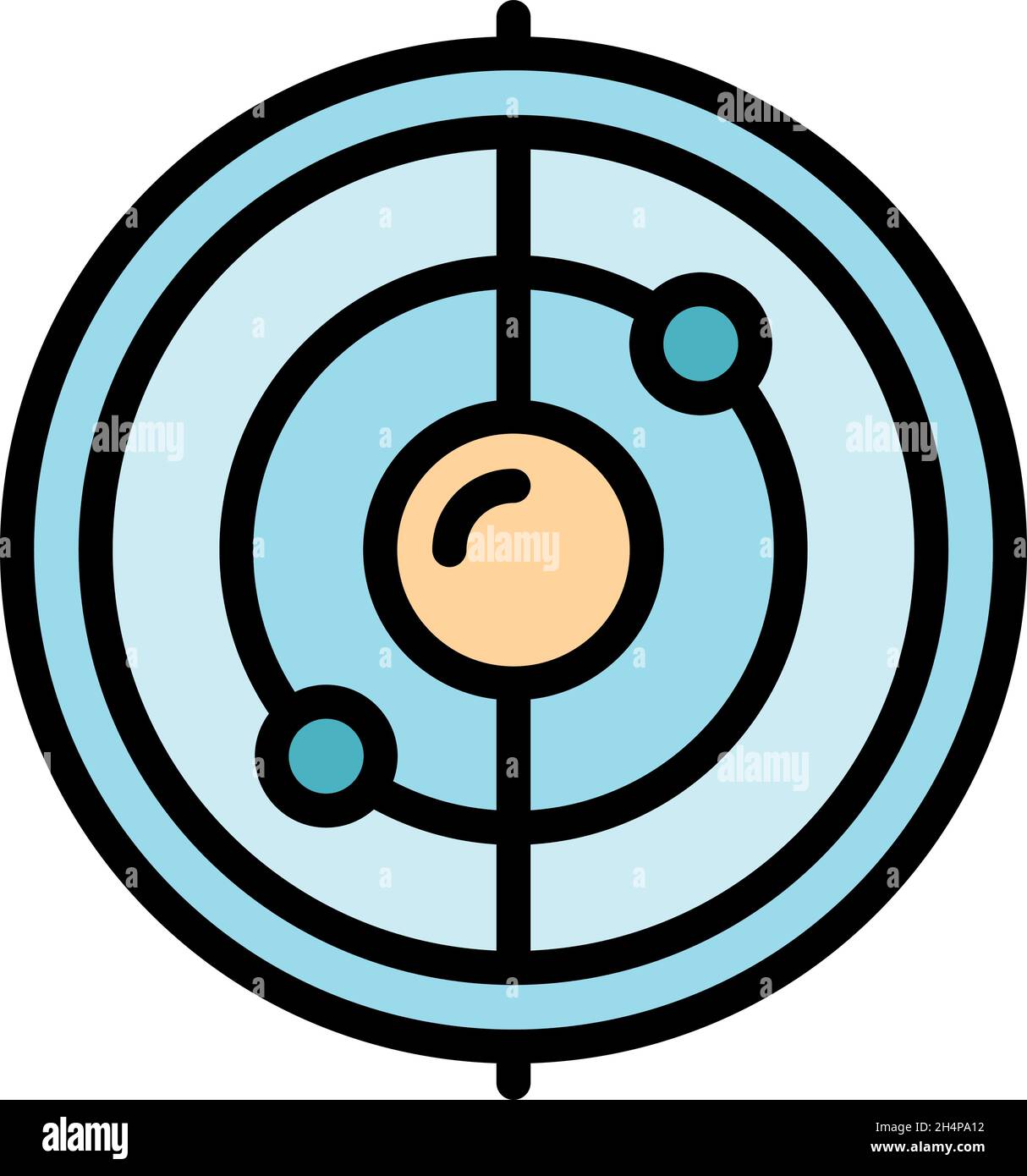Instrument gyroscope icon. Outline instrument gyroscope vector icon ...