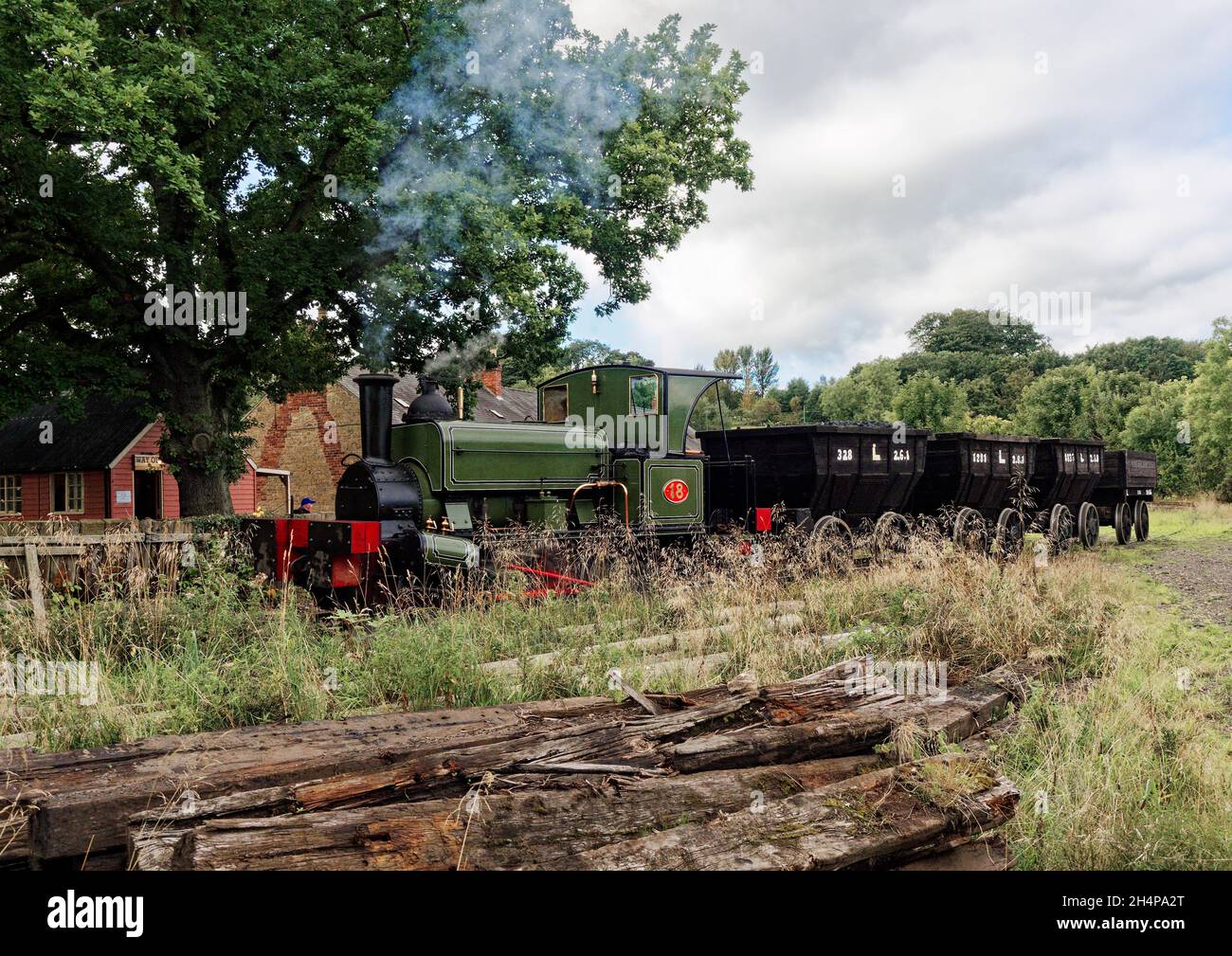 Beamish Museum colliery railway with typical working scenes being ...