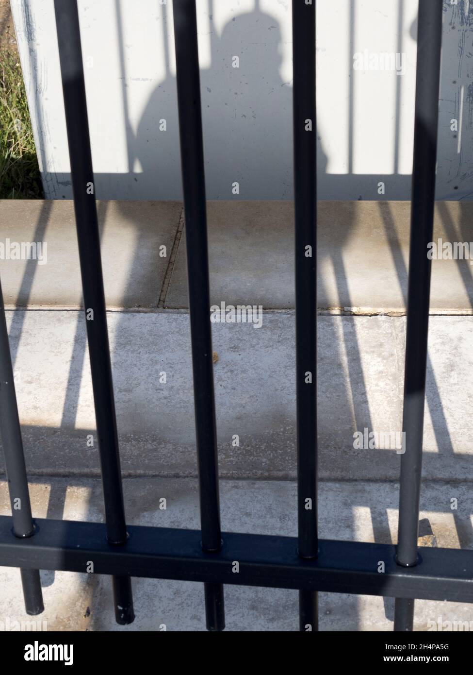 My trapped shadow, seen at Radley Railway station; it seems to sum up ...