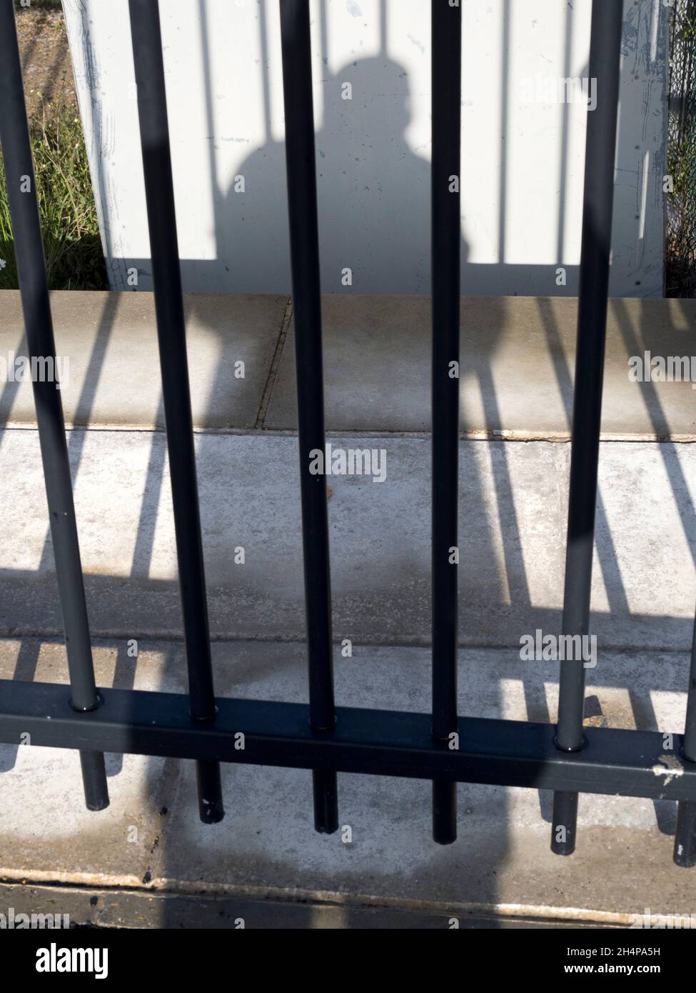 My trapped shadow, seen at Radley Railway station; it seems to sum up ...