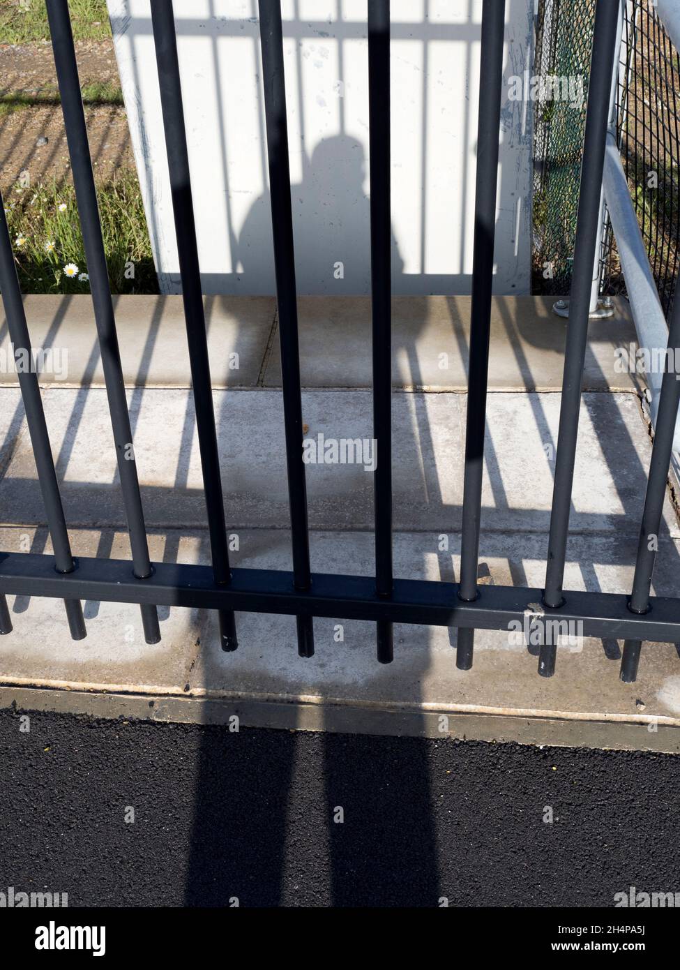 My trapped shadow, seen at Radley Railway station; it seems to sum up ...
