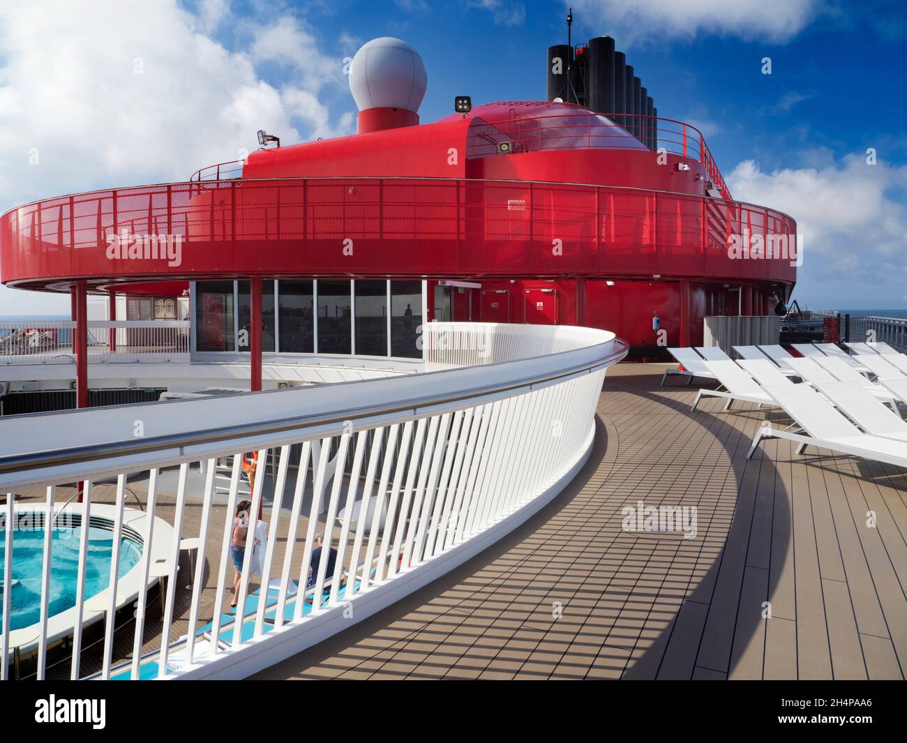Ship with red and white superstructure hi-res stock photography and ...