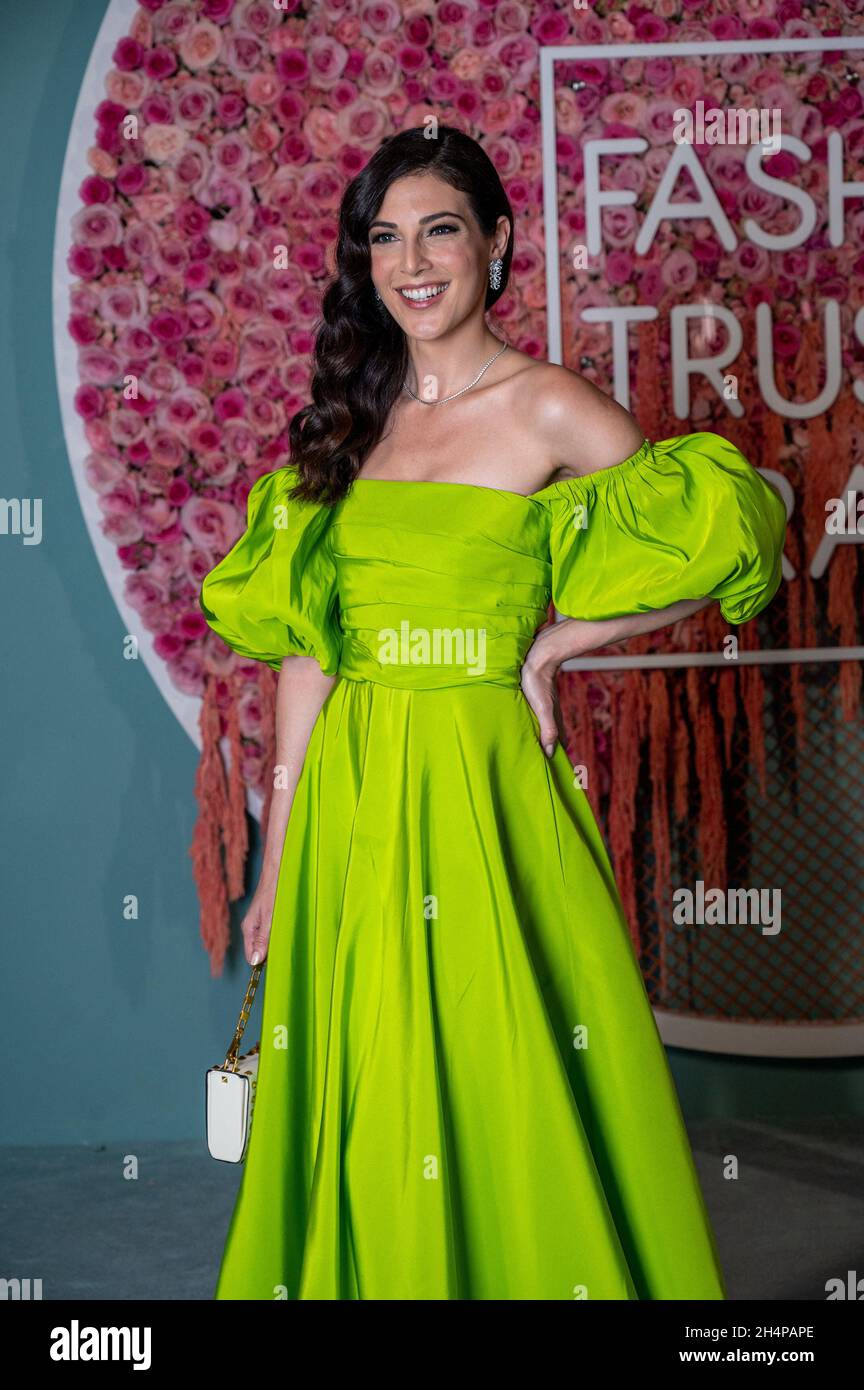 Lebanese actress Razane Jammal arrives to the Fashion Trust Arabia ...