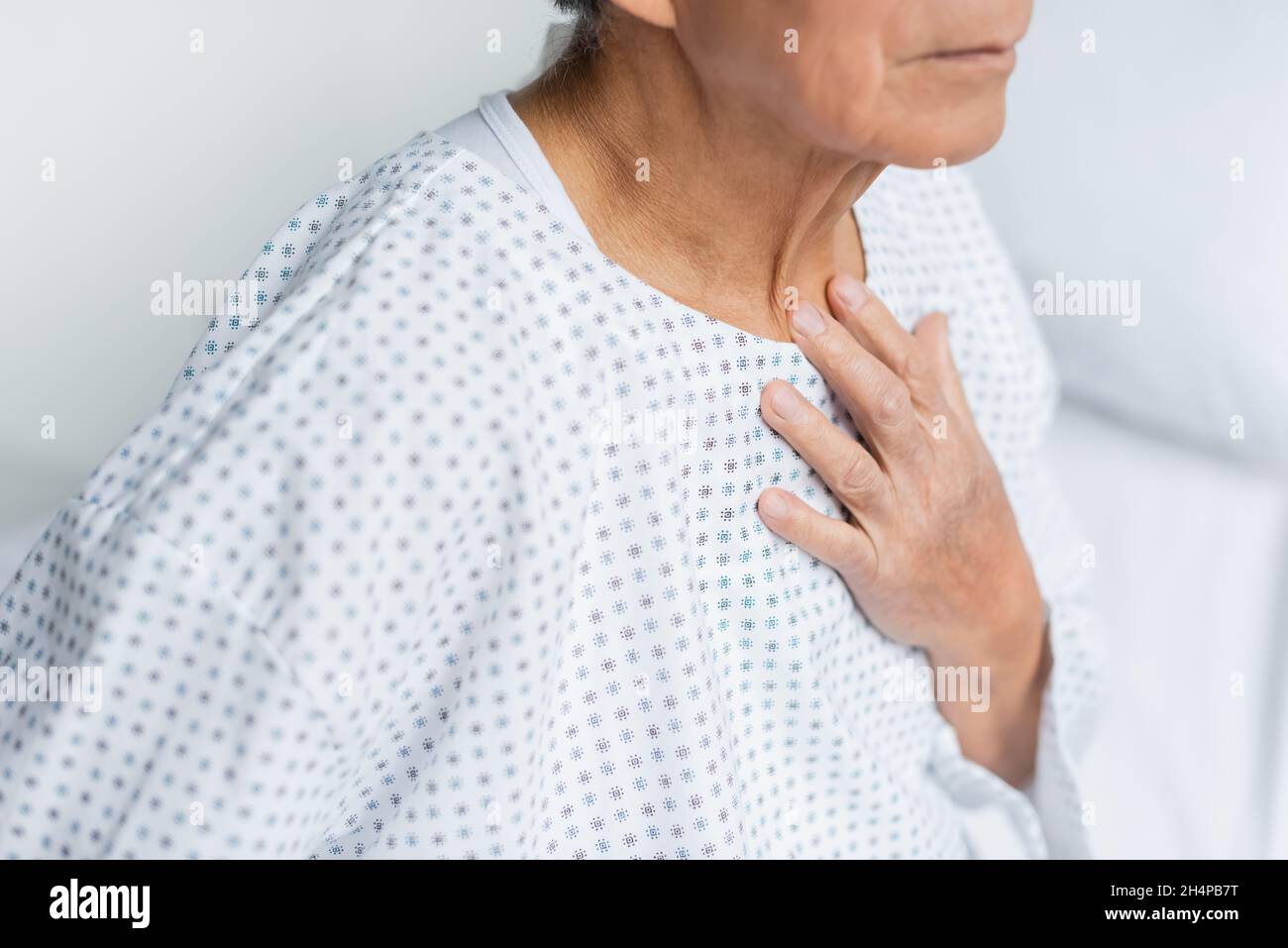 Man touching hand chest on hi-res stock photography and images - Alamy