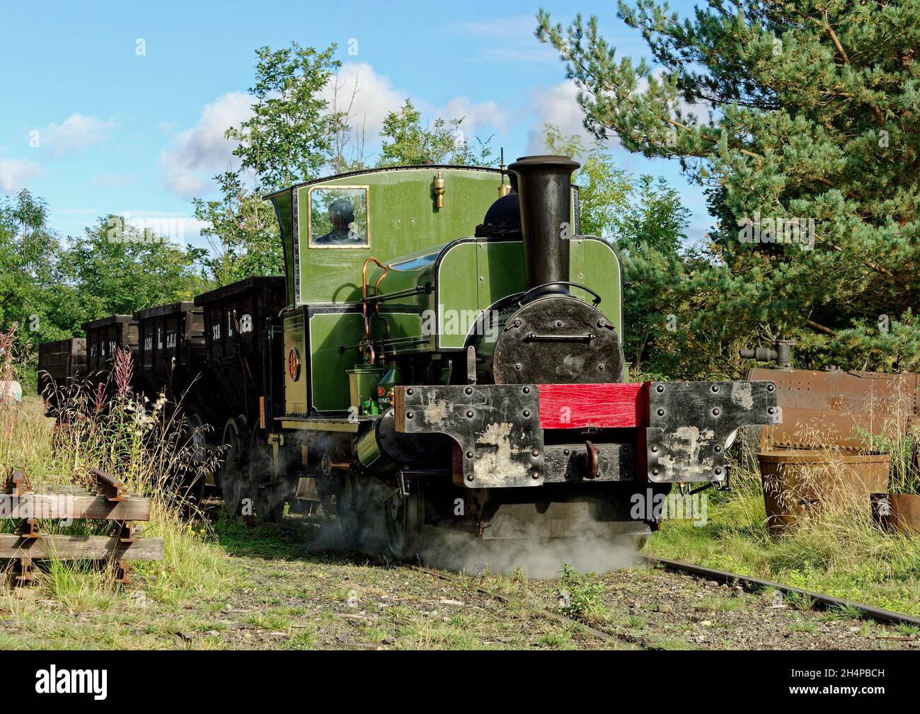 Beamish Museum colliery railway with typical working scenes being ...