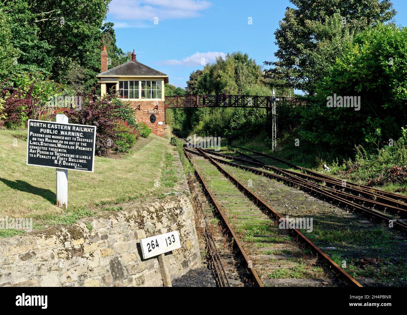 The recreated Rowley Station at the Beamish Museum, a classic scene ...