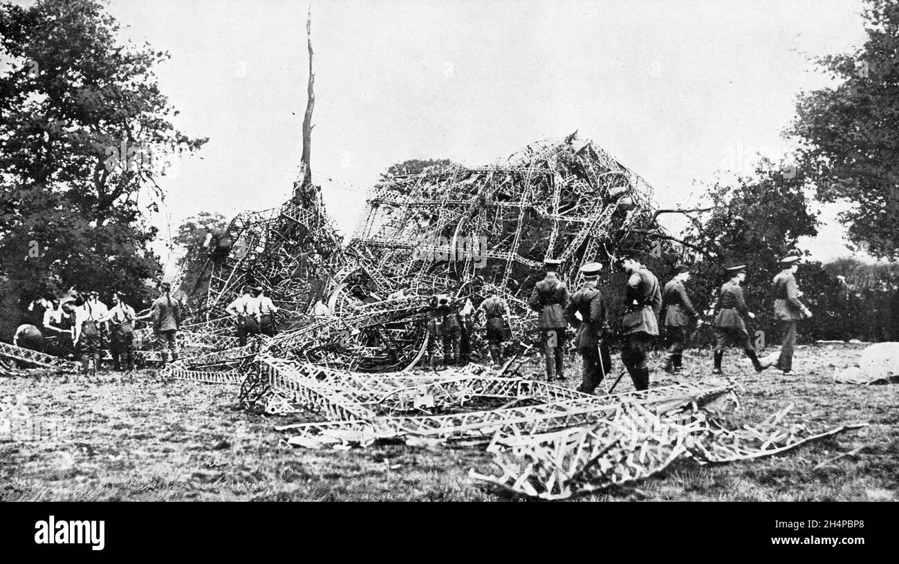 German zeppelin destroyed hi-res stock photography and images - Alamy