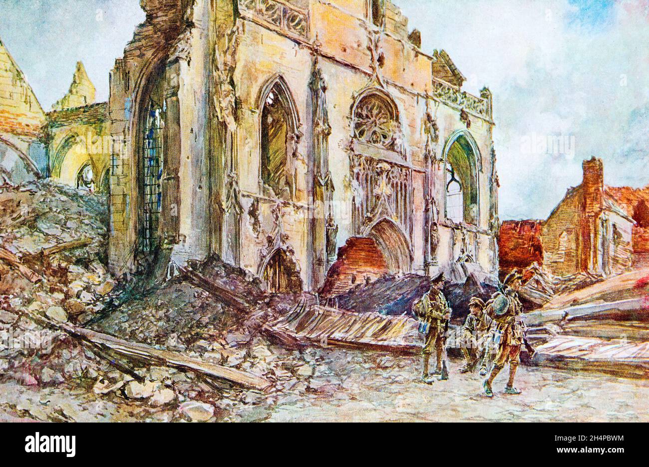Peronne cathedral ruins hi-res stock photography and images - Alamy