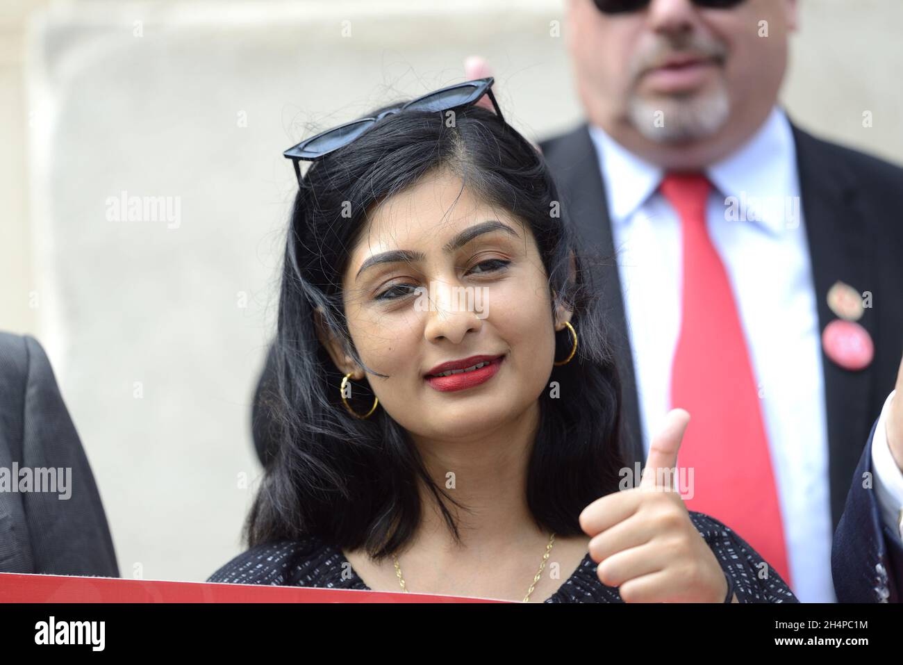 Zarah Sultana MP (Labour: Coventry South) at an event to publicise ...