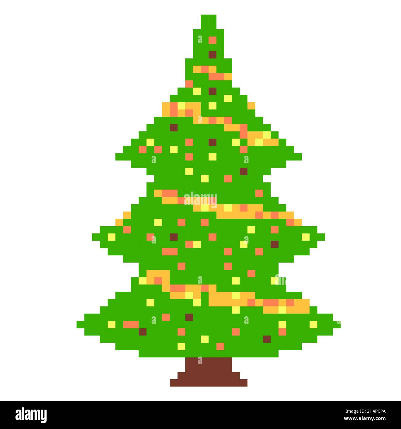 Pixel tree hi-res stock photography and images - Alamy