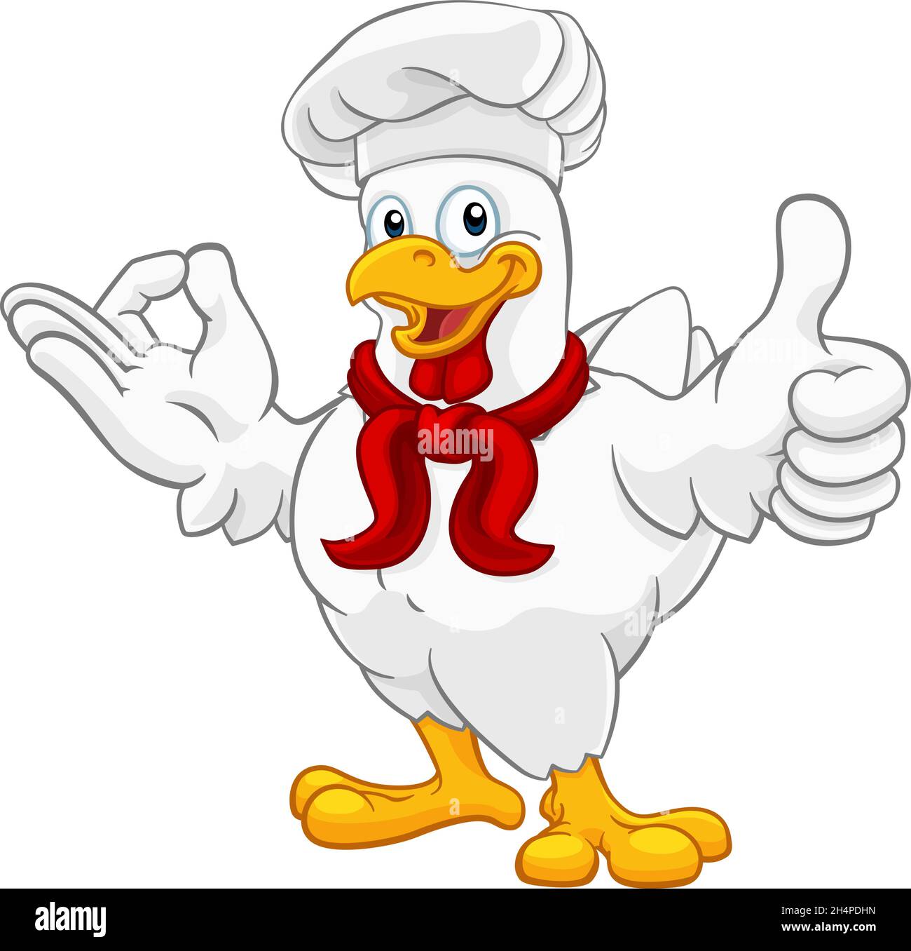 Chef Chicken Rooster Cockerel Perfect Cartoon Stock Vector Image & Art ...