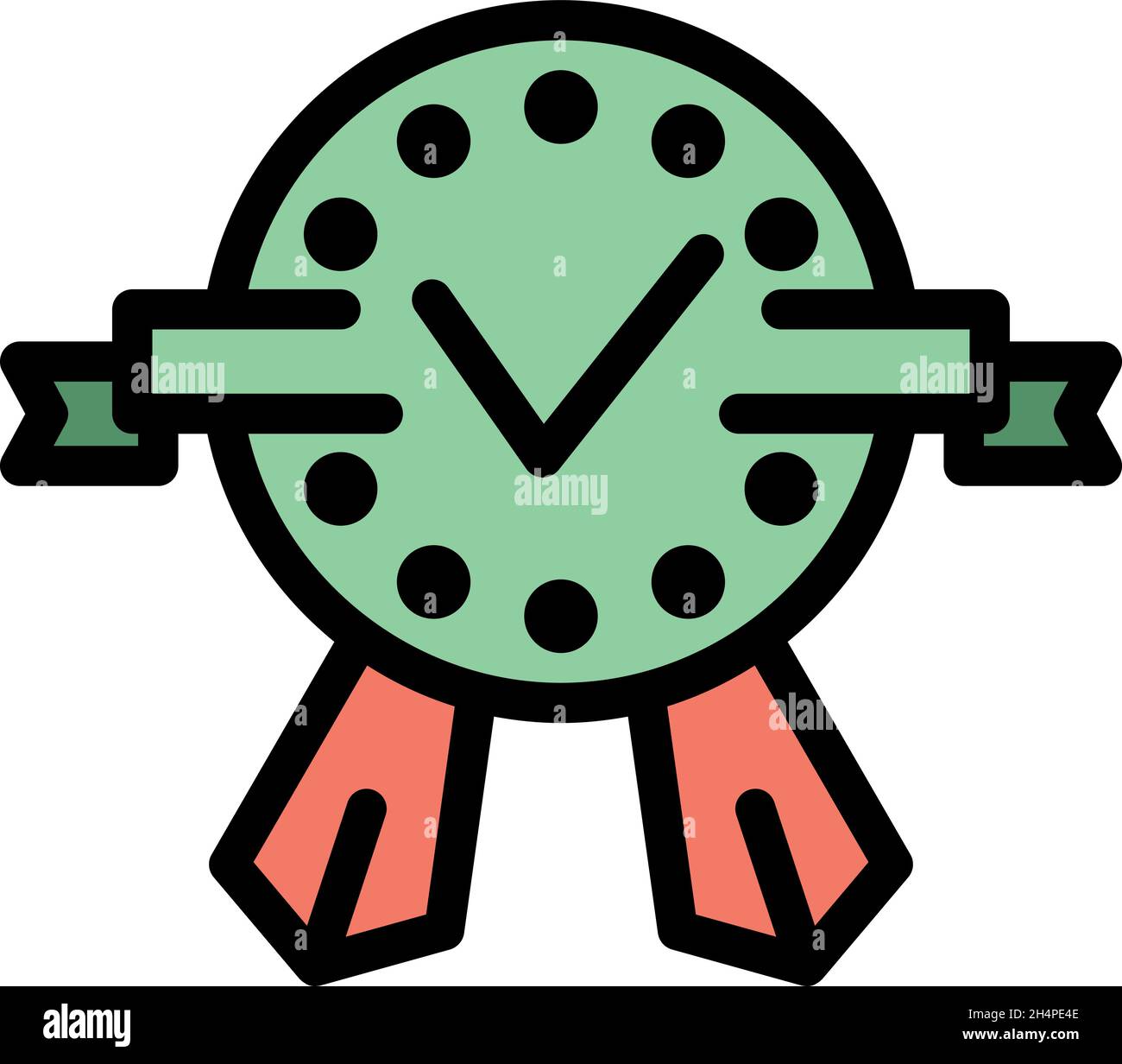 Quality emblem icon. Outline quality emblem vector icon color flat ...