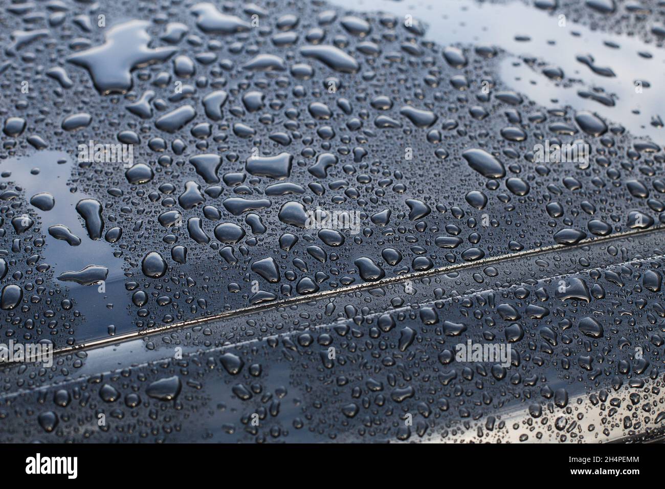 Rainy days, Rain drops on car, rainy weather, rain background Stock ...